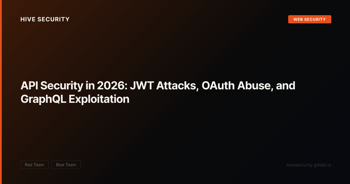 API Security in 2026: JWT Attacks, OAuth Abuse, and GraphQL ...