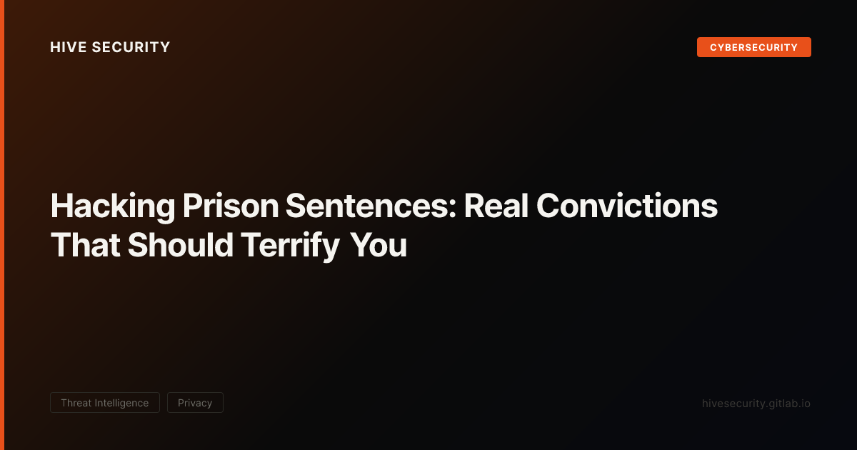 Hacking Prison Sentences: Real Convictions That Should Terrify You ...